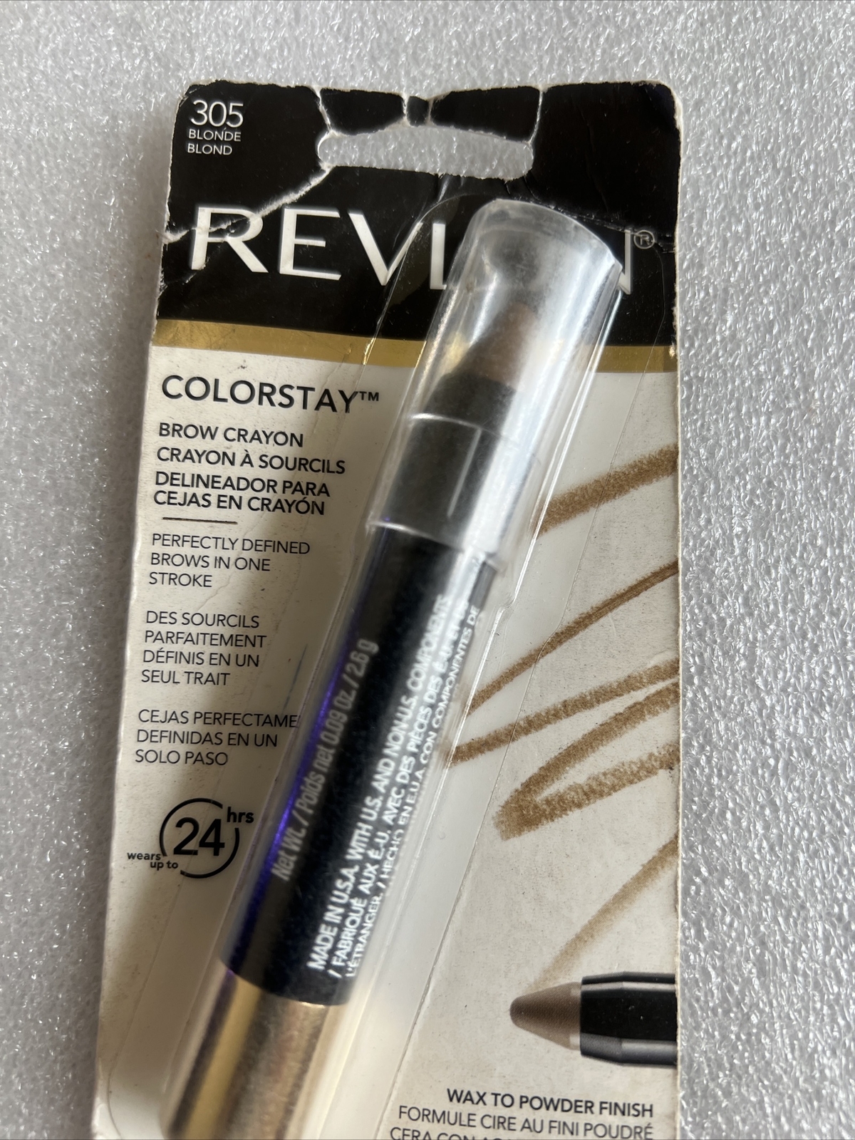 Revlon+Colorstay+Waterproof+Brow+Crayon+Blonde+305+0.09+Oz for sale ...