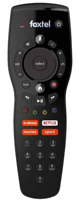 Brand New Genuine Foxtel IQ5 -IQ4 -IQ3 Voice Bluetooth Remote Control ...