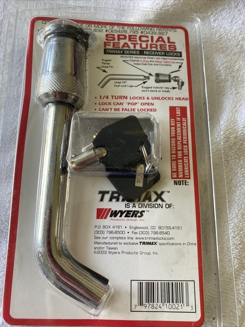 Trimax TR125 Chrome Plated Key Receiver Lock for sale online | eBay