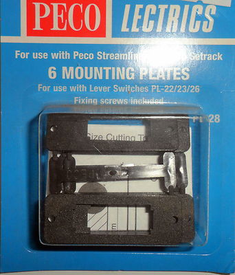 New Peco PL-28 6 Mounting Plates | eBay