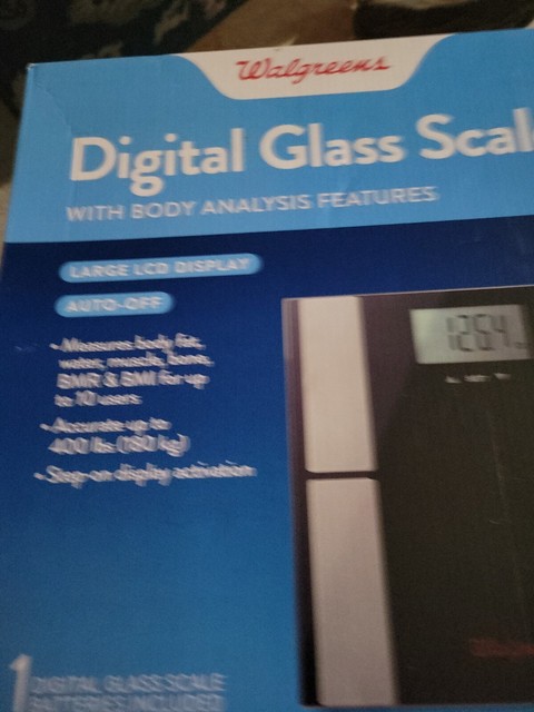 Walgreens Digtal Glass Scale With Body Analysis Features for sale ...