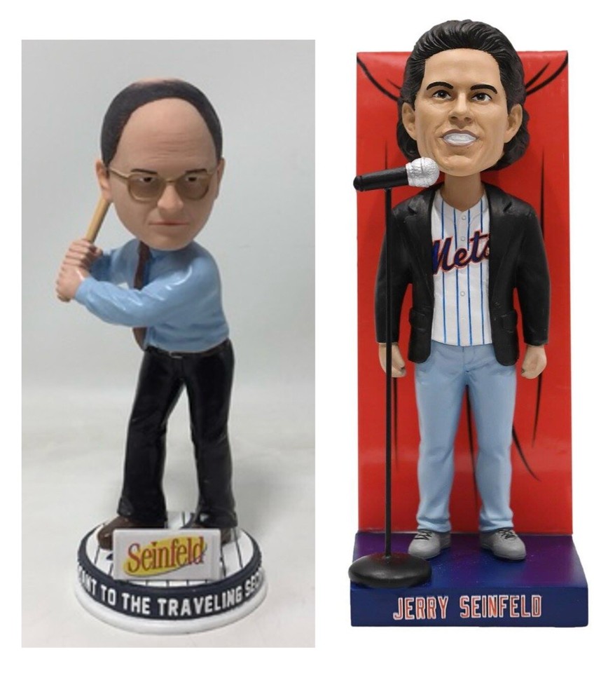 Jerry Seinfeld & George Costanza SGA New York Mets Yankees Bobblehead ...
