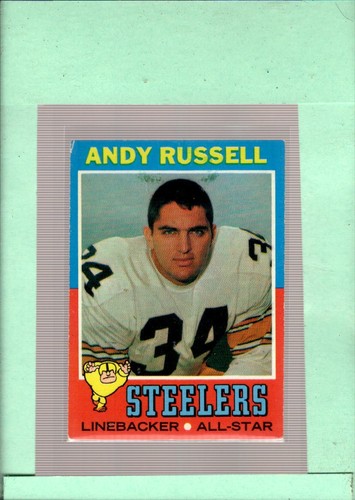 1971 Topps #132 Andy Russell EX Excellent Steelers ID:49474 | eBay
