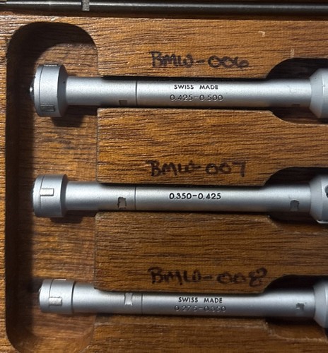 Brown Sharpe .275" - .500" Intrimike Internal Micrometer Bore Gage ...