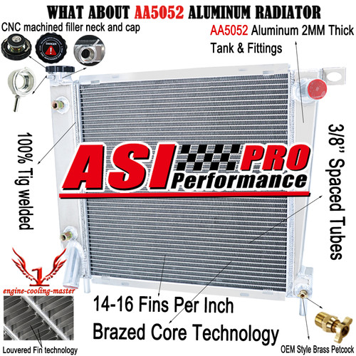 3Row Aluminum Radiator fits 1985-1994 FORD Ranger Explorer Bronco II 2. ...