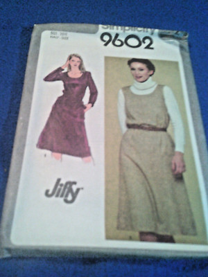 Simplicity 9602 Size20 1/2 Jiffy Jumper or Dress Cut | eBay