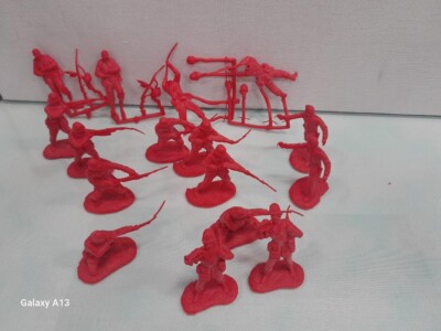 CONTE COLLECTIBLES BRITISH 24TH FOOT SET #3 (16 FIGURES, 8 POSES) RED ...