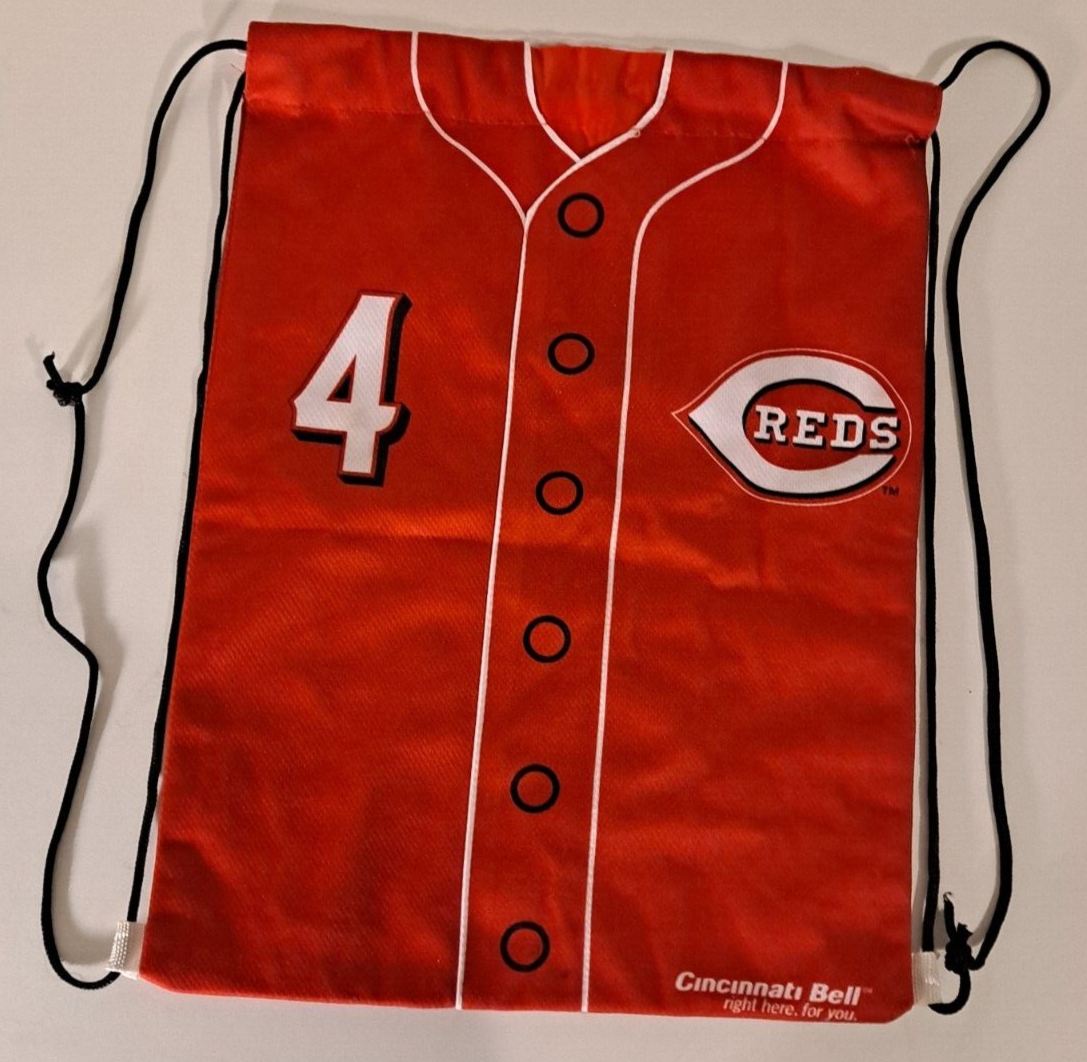 Cincinnati Reds #4 Brandon Phillips Drawstring Bag Backpack 12.5" x 17 ...