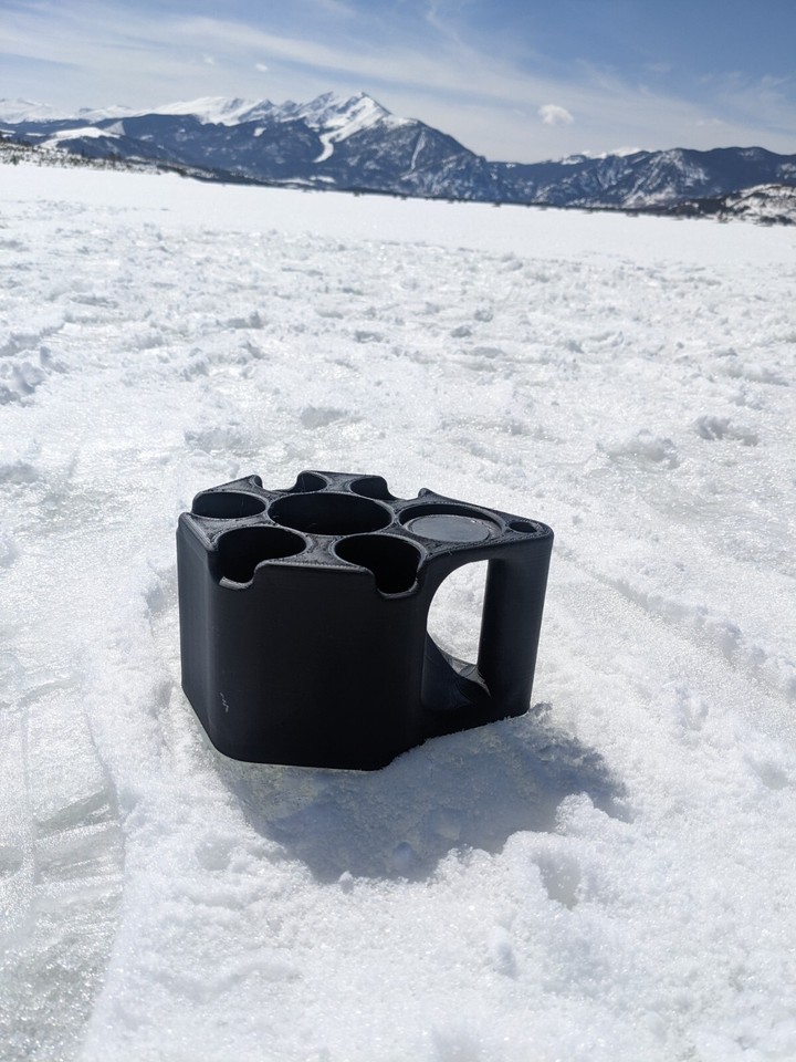 Ice Fishing Rod Holder w/ Magnetic Bait & Tool Storage – Sled Mount ...