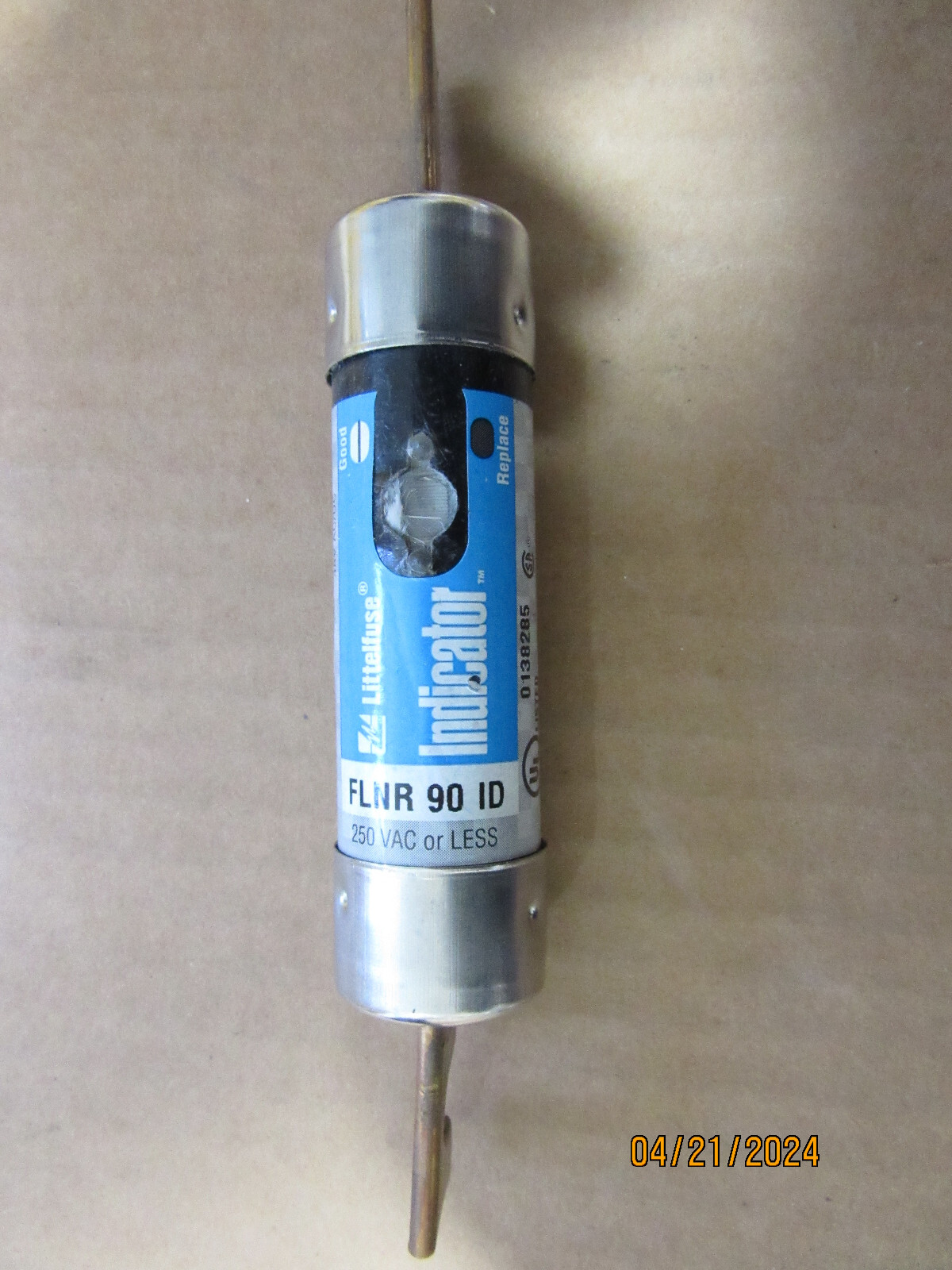 Set of 10 Littelfuse 90a Indicator Fuses Flnr-90-id FLNR90ID FLNR 90 ID ...