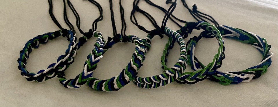 Torres Strait Islander TSI 6 X Adjustable Bracelets Mixed Pack 💚💙🖤🤍 ...