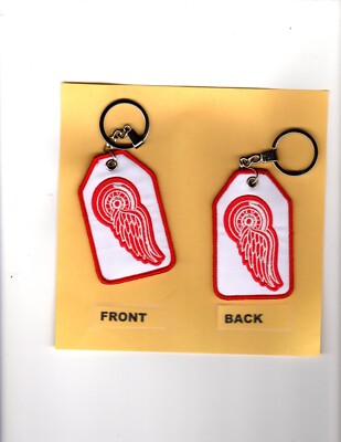 DETROIT RED WINGS Embroidered Key Chain APPROX SIZE 3.25X2" | eBay