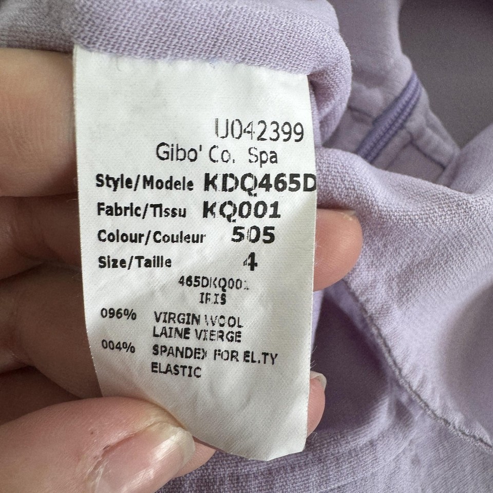 Michael Kors Dress Womens 4 Purple Sleeveless Sheath Wool Blend Made In ...