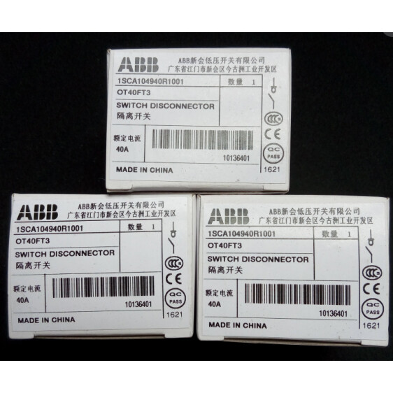 1 piece new abb OT40FT3 1SCA104940R1001 Non-fusible Switch Diconnector ...