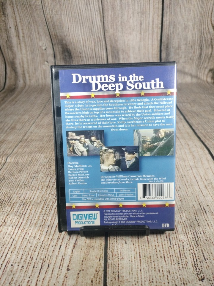 Drums In The Deep South - DVD - Barbara Payton,James Craig,Guy Madi | eBay