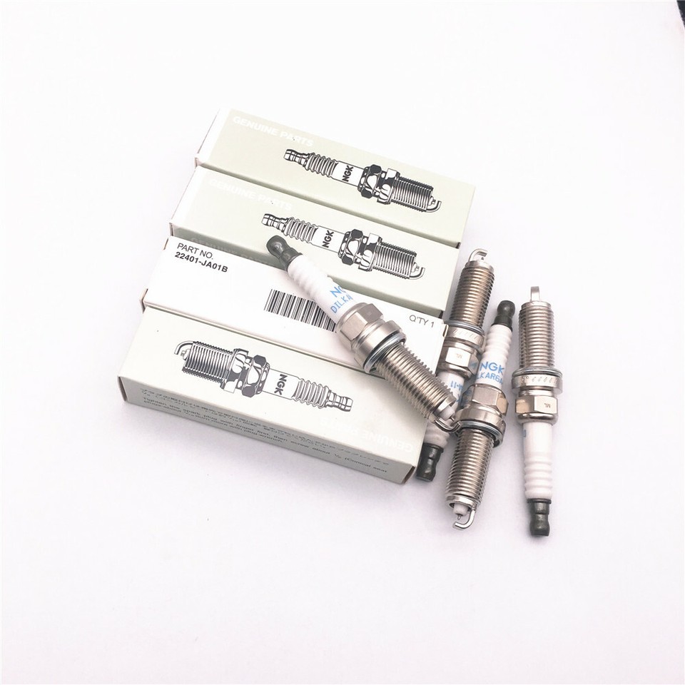 4x OEM 22401-JA01B Laser Iridium Spark Plugs DILKAR6A-11 For Nissan ...