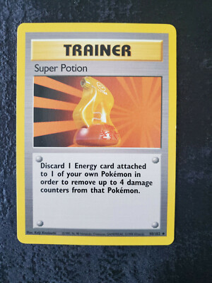 Super Potion Trainer Pokemon Card Base Set 90/102 Uncommon | eBay