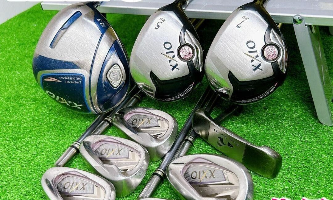 Ladies XXIO Club Set 1W 5W 7W 7-9i Pw Sw PT 9pc RH Graphite Flex A ...