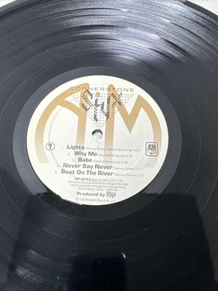 Vintage STYX - CORNERSTONE -1979 - Vinyl Record ALBUM -SP-03711-A | eBay