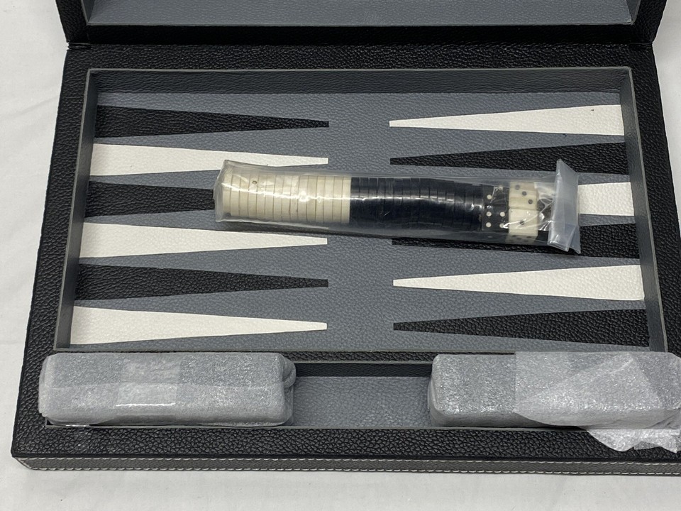 Pigeon Poodle Sebina Small Leather Backgammon Board Game Set | eBay