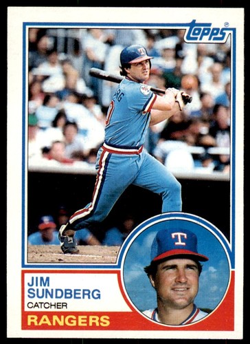 1983 Topps Jim Sundberg . Texas Rangers #665 | eBay
