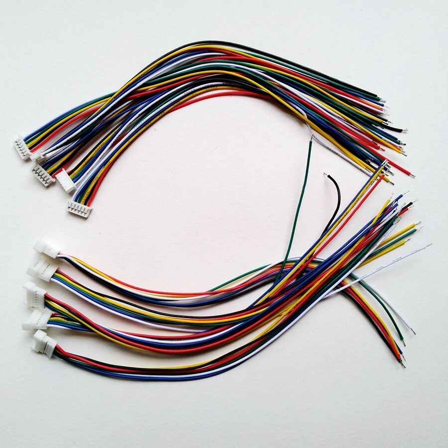 5 sets Micro JST 1.25mm 6-Pin Female + male Connector plug with Wire ...