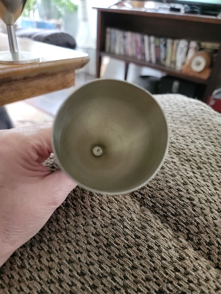 Vintage TWO Metawa Holland Goblets 94% Real Pewter 4.25" Tall | eBay