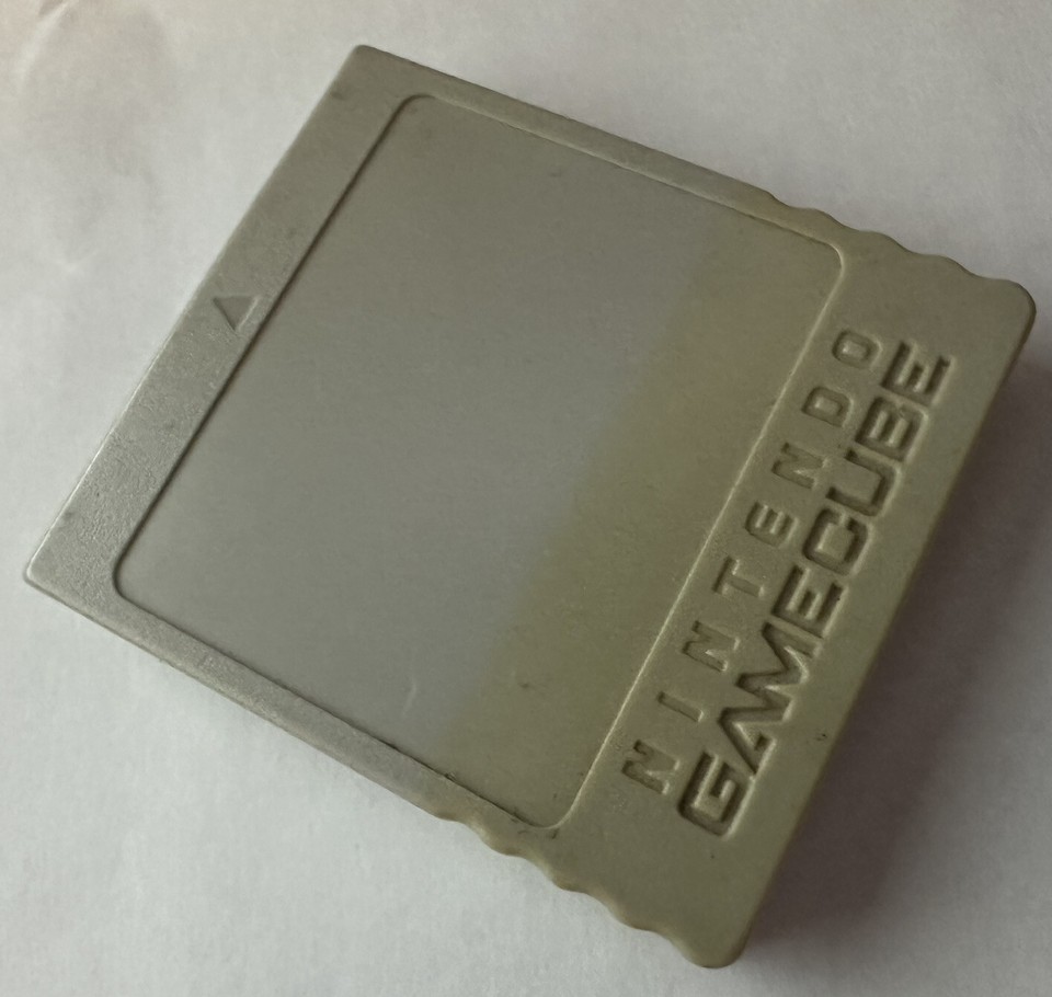 Official Nintendo Gamecube Memory Card 59 Blocks DOL-008 Genuine Grey ...
