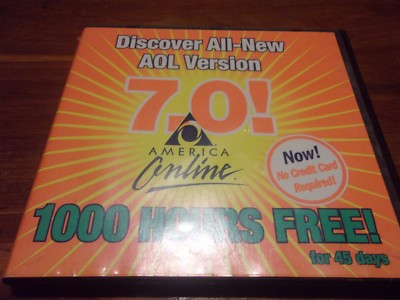 AOL CD Disk v 7.0 Sunrise Plastic clamshell case | eBay