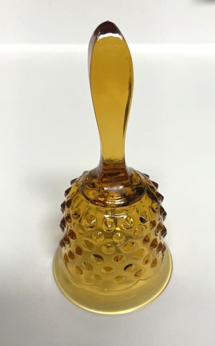 Vintage Fenton Amber Hobnail Dinner Bell 5.6" | eBay