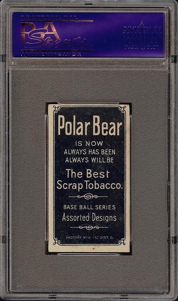 Rare 1909-11 T206 Hal Chase Throwing Dark Cap Polar Bear New York PSA 3 ...