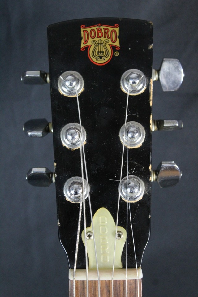 1983 OMI Dobro Model 33H – Round neck metal body w/ etched Hawaiian scene & OHSC | eBay