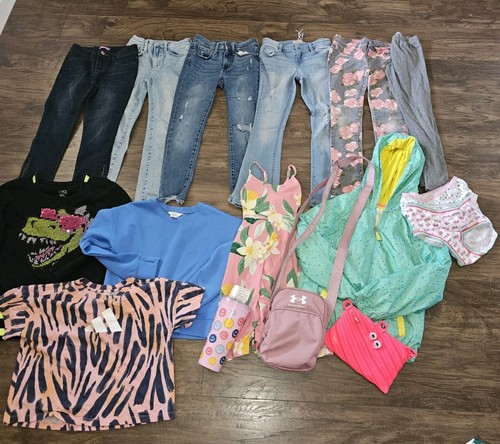 GIRLS SIZE 10 12 10/12 SCHOOL CLOTHING JEANS TOPS JACKET HOODIE DRESS ...