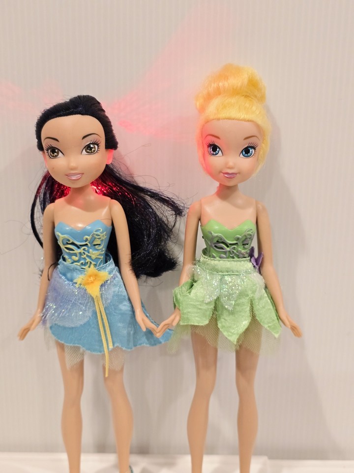 Disney Fairies Silvermist and Tinkerbell Pixie Light Fairy Doll Set | eBay