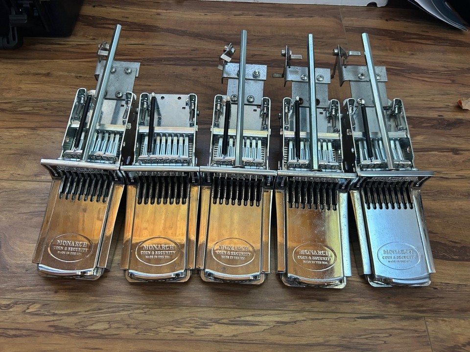 Coin Slide Monarch Vertical 16 Coin Chutes - Chrome $4.00 ESD/Greenwald ...