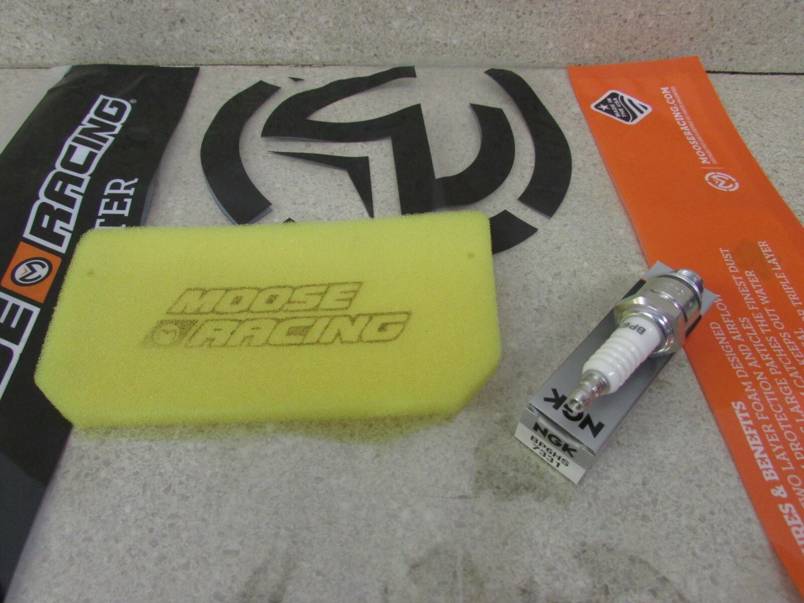 1983-2003 Yamaha PW80 PW 80 Tune Up Kit Air Filter & Spark Plug BP6HS ...