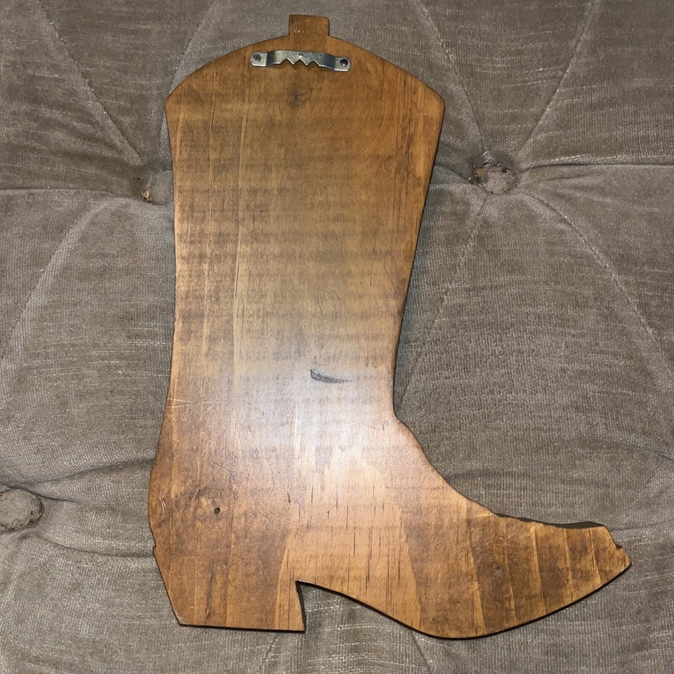 cowboy boot wall plaque 1994 fiddlers Contest Twin Lakes Park ...