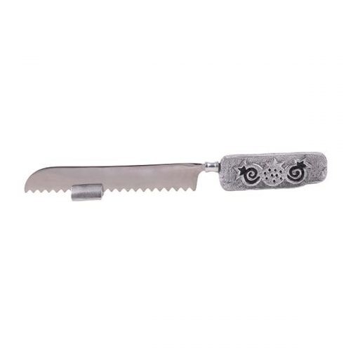 Judaica Challah Knife Alumin Pomegranates Made in Israel Holy Land ...