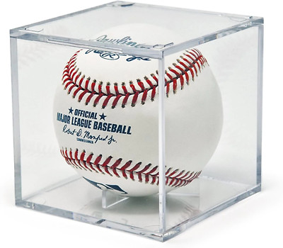 BallQube Grandstand Baseball Display Box, Clear | eBay