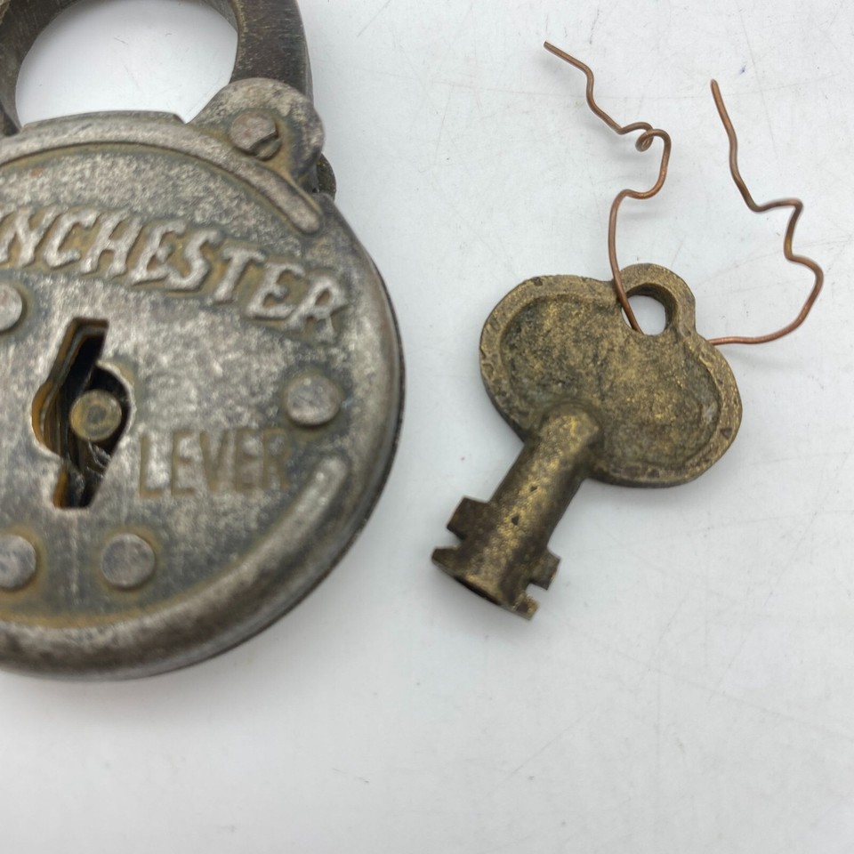 VTG Winchester Six Lever pad lock with two keys working | eBay