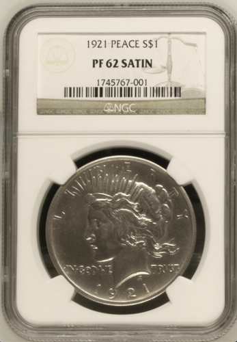1921 NGC PR62 Satin Proof Peace Dollar Silver $1 | eBay
