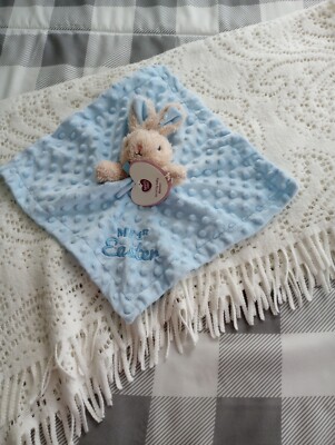 Bunny Rabbit Lovey Security Blanket "My First Easter" | eBay