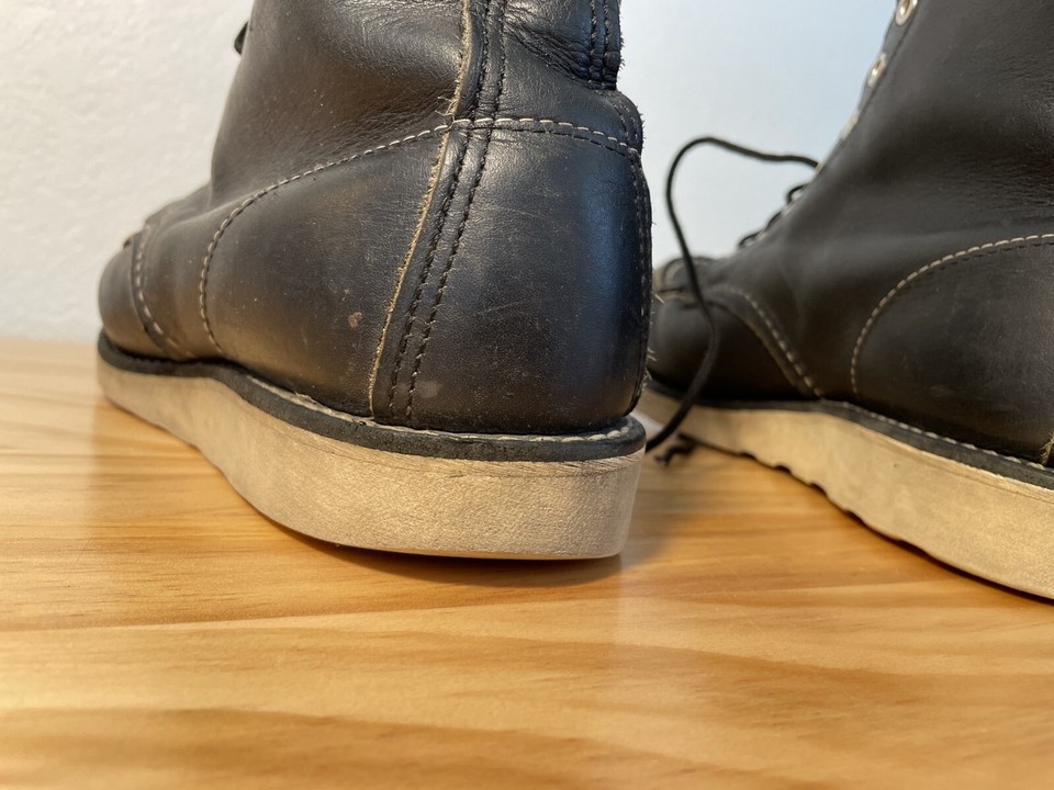 Red Wing 9075 Heritage Moc Toe Boot Men's 7D (Black) | eBay