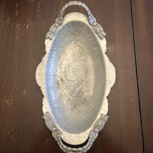 Vintage Aluminum Tray #406 Hand Wrought Creations by Rodney Kent w ...