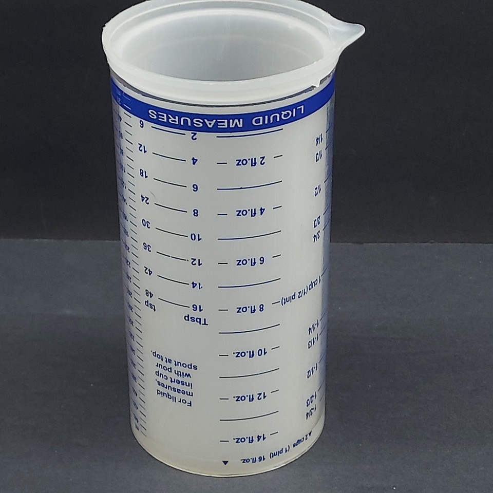 VTG Pampered Chef Measure All 2 Cup Wet/Dry Push Up Measuring Cup #2225 ...