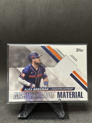 2024 Topps Series 1 ALEX BREGMAN MAJOR LEAGUE MATERIAL RELIC HOUSTON ...