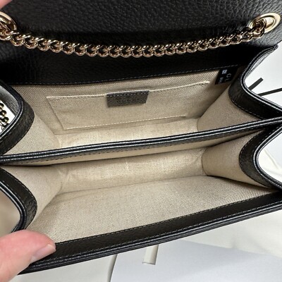 NEW Gucci Black Icon GG Interlocking Small Crossbody Bag | eBay NEW Gucci Black Icon GG Interlocking Small Crossbody Bag | eBay
