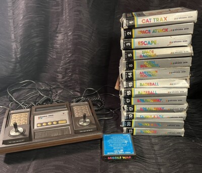 Vintage Emerson Arcadia-2001 Gaming Console + 14 Games | eBay