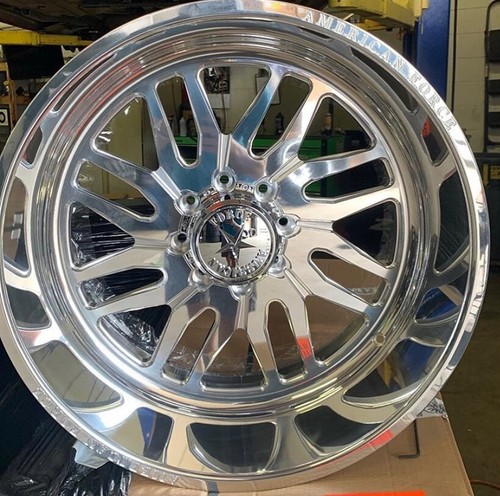 4 NEW 22X12 AMERICAN FORCE WHEELS POLISH REDD 6X135 FORD F150 READY TO ...