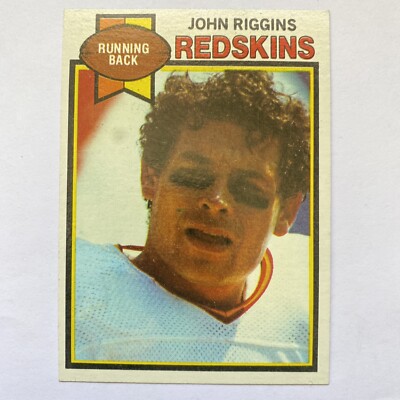 1979 Topps John Riggins Card #10 Washington Redskins Football Card Jets ...
